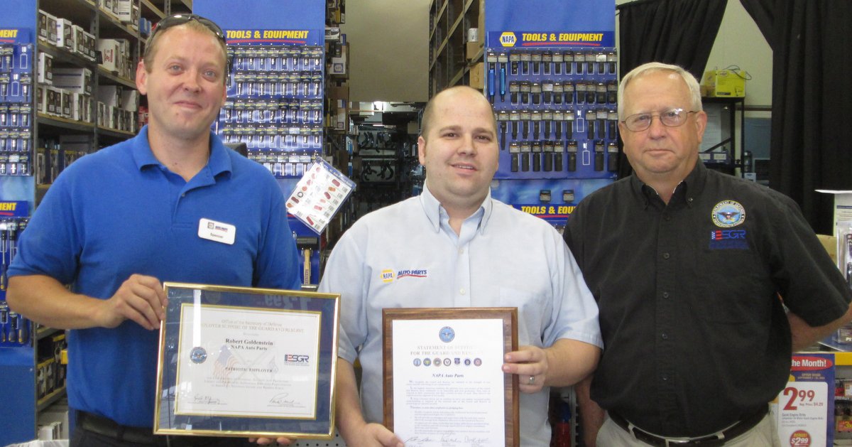 NAPA Store Manager Earns Patriotic Employer Award » NAPA Blog