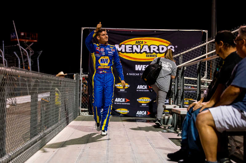 Lewis Drives to ARCA West Podium with BMR » NAPA Blog